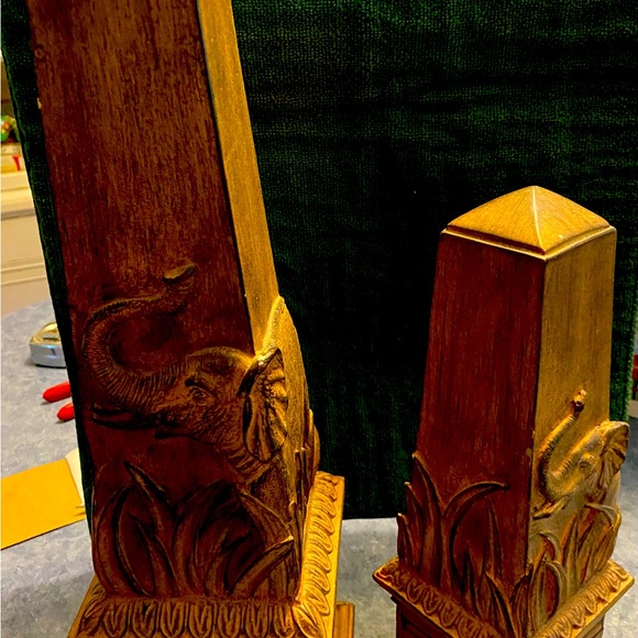 Accents | Elephant Obelisk Pillars Two Sizes Excellent Decoration ...
